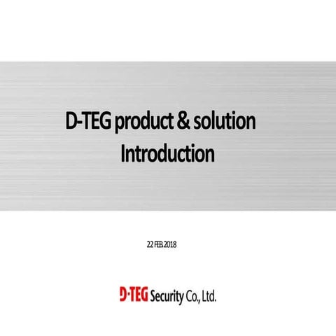 D-TEG Introduction | PPTX