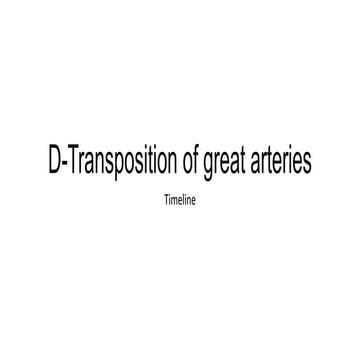D transposition of great arteries | PPT