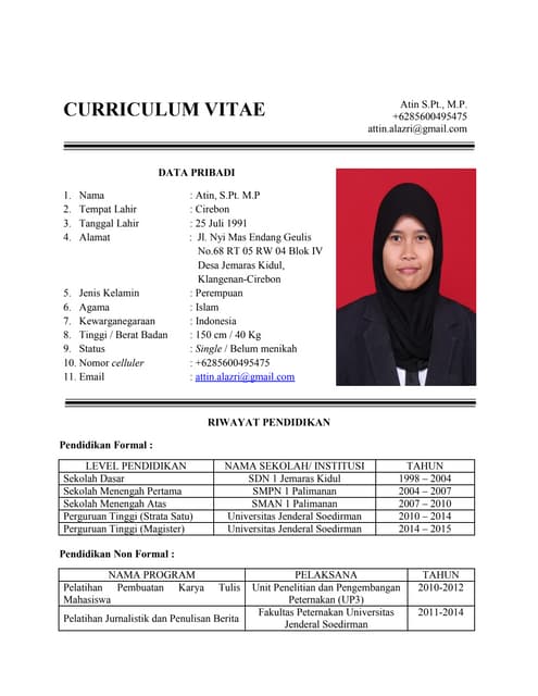 Risa Nellia CV | PDF