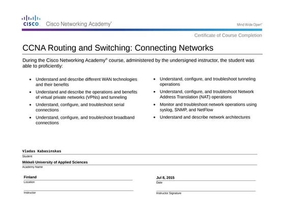 CCNA Routing and Switching - Connecting Networks | PDF