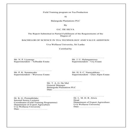 Field_Training_Report | PDF