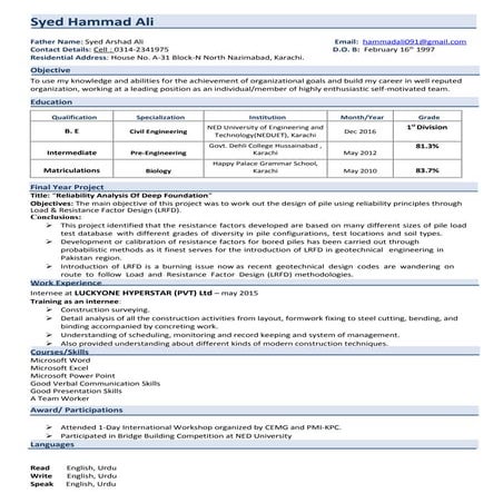 hammad ali (CV) | DOC