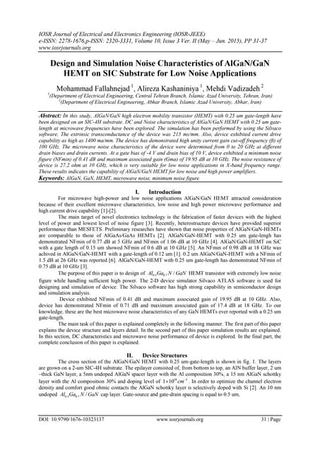High electron mobility transistor | PDF