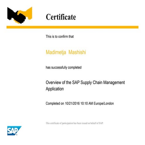 SAP SCM | PDF