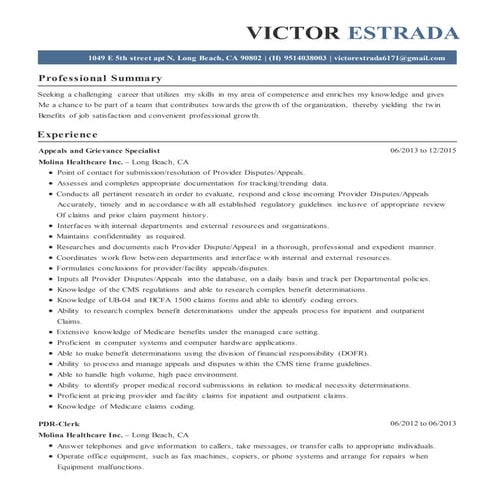 Victor Estrada Resume | DOCX