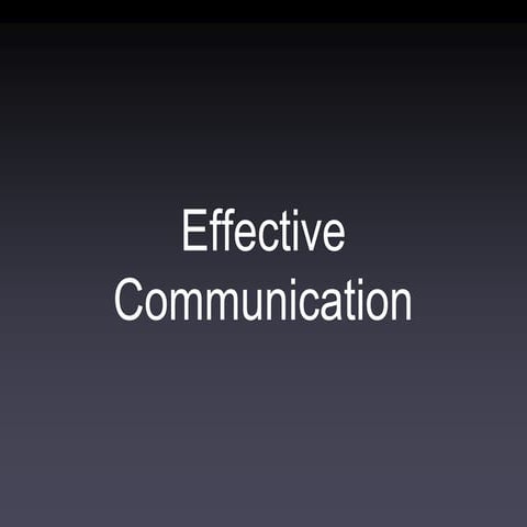 Effective Communication | PPT