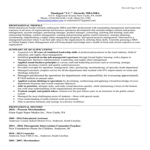 improved resume | DOC