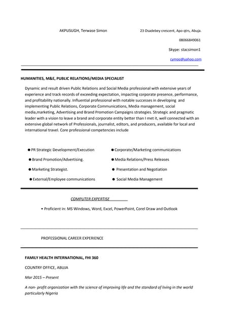 CURRICULUM VITAE OLUREMI S core new | DOCX