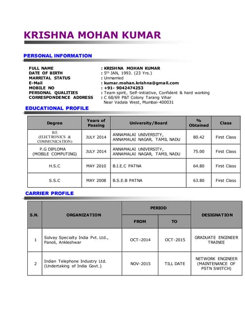 TRK CV form | DOCX