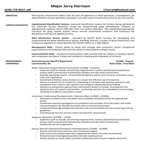 Jerry Harrison Resume 2016(1) | PDF