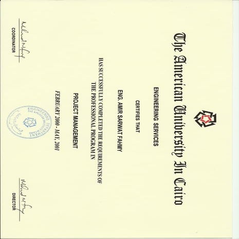 AUC Project Management Certificate Color | PDF