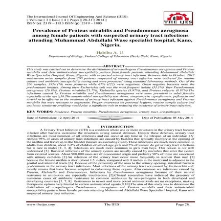 PROTEUS MIRABILIS slideshare presentation | PPTX