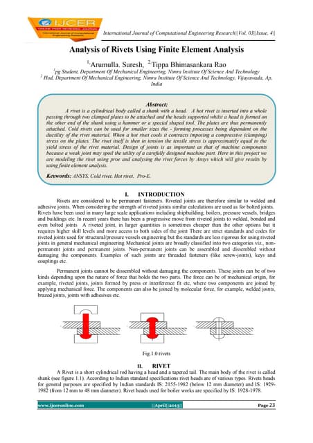 Rivet connection | PPTX