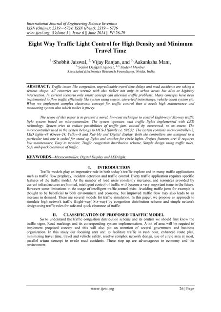 smart traffic light control system | PPTX