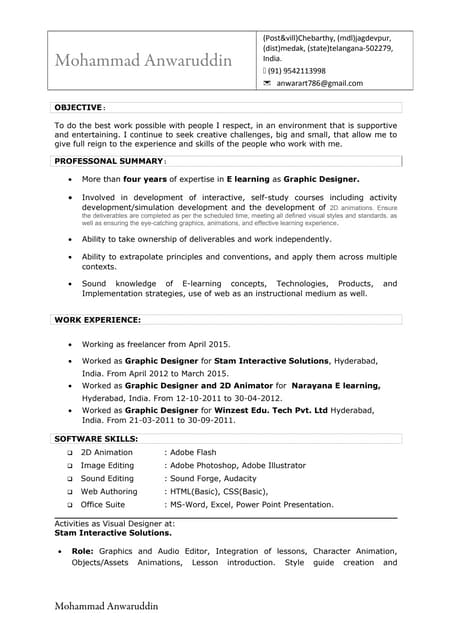 Mohammad Anwaruddin presentations