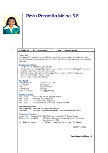My Application Letter & Curriculum Vitae | PDF