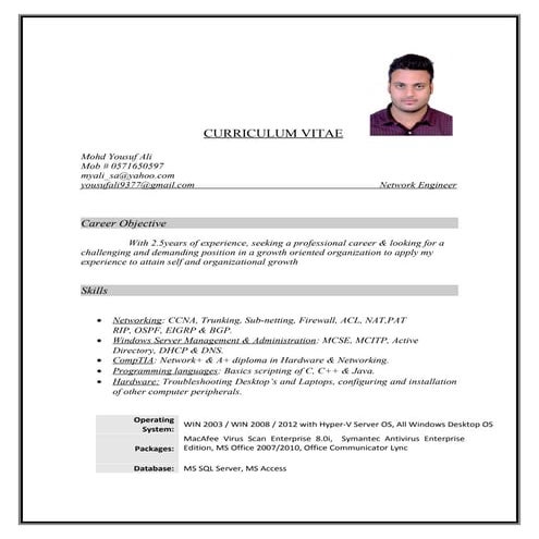 ALI(Network Engg) | DOC