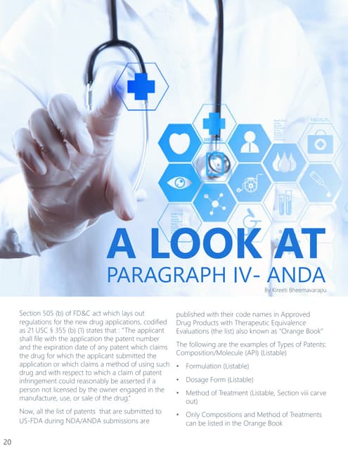 Paragraph 1,2,3,4 certification usfda | PPTX