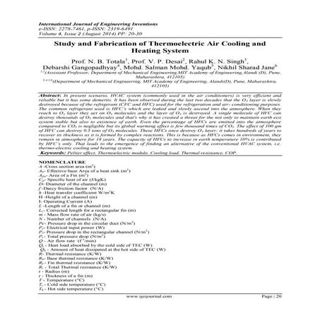 PROJECT REPORT ON PELTIER REFRIGERATOR | PDF