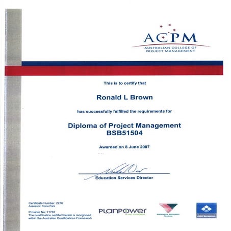 Diploma of Project Management BSB 51504 | PDF