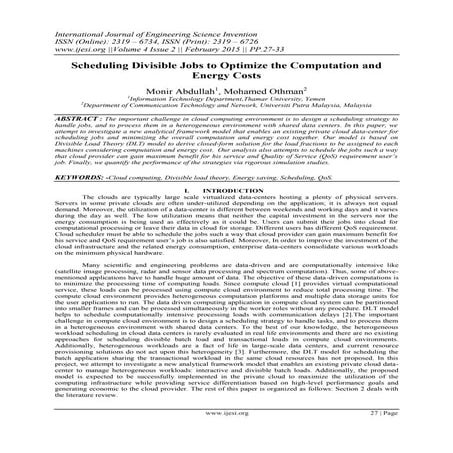 Application of selective algorithm for effective resource provisionin…