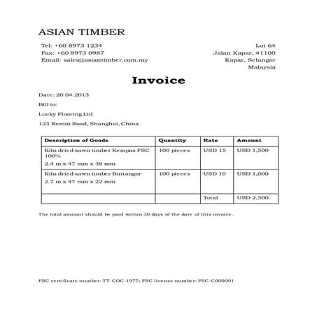 D04 invoice asian_timber | DOCX