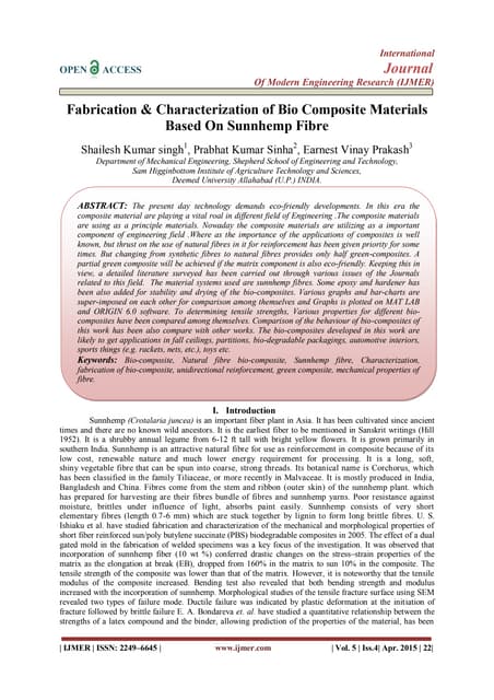 Fabrication of composite materials by using short pineapple leaf fiber PALF : A Review | PDF