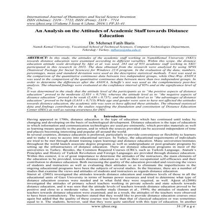 AN ANALYSIS OF LEARNING STYLES OF DISTANCE LEARNERS AT THE INSTITUTE OF ...