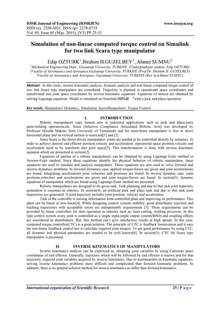 Chapter 8 - Robot Control System | PPTX