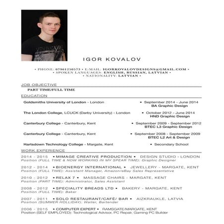 MY CV 2015 PDF | PDF | Computing | Technology & Computing