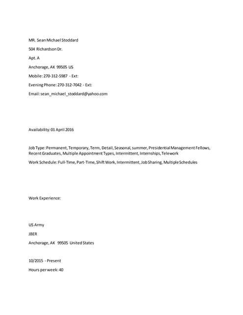 employment history | DOCX