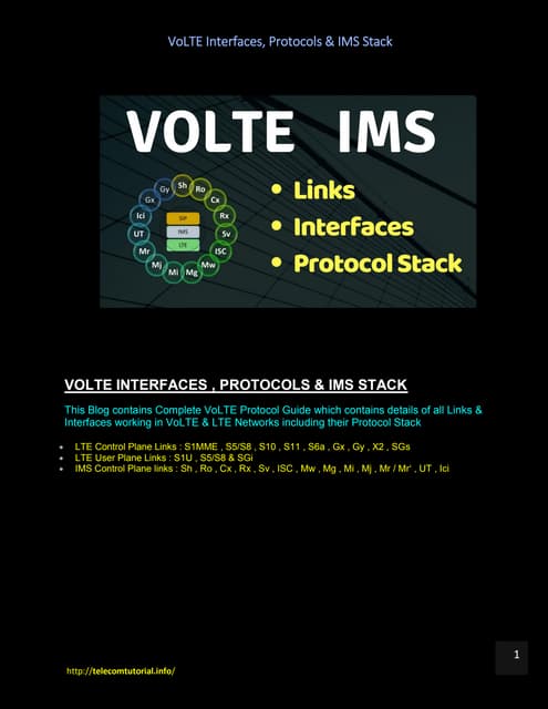 volte ims network architecture tutorial - Explained | PDF