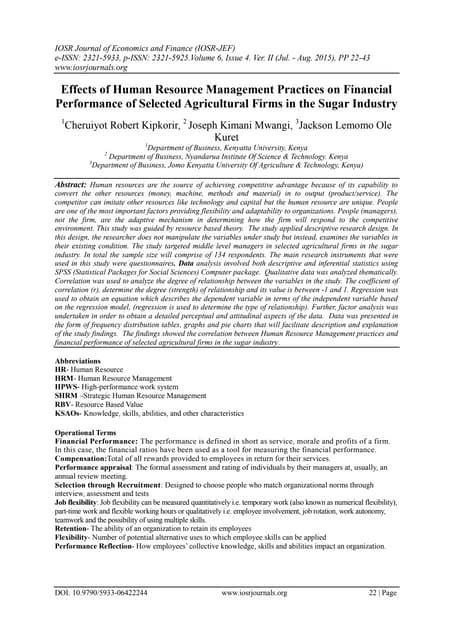 Strategic human resource management a choice or compulsion | PDF