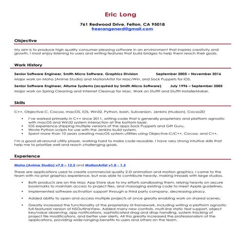 EricLong_Resume_Public | PDF