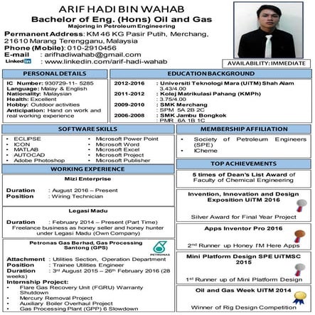 Resume_Arif Hadi | PDF | Business Utilities | Business