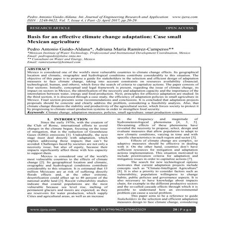 Successful Adaptation to Climate Change | PPTX