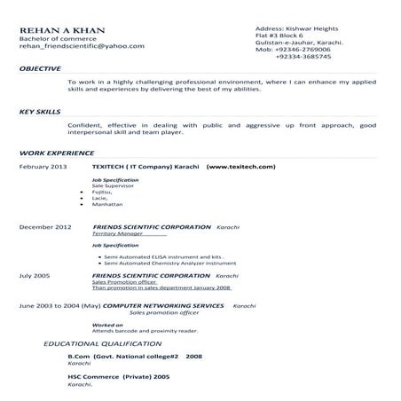 Rehan Curriculum Vitae | DOC
