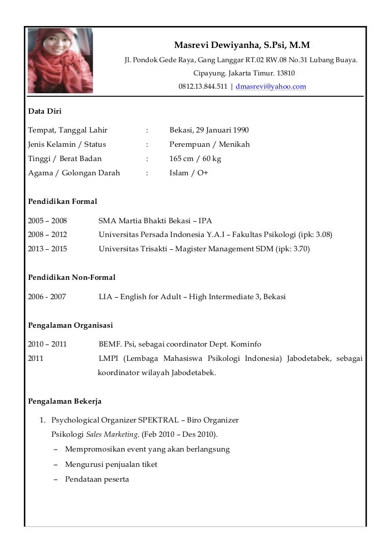 01. CV Masrevi Dewiyanha _2016