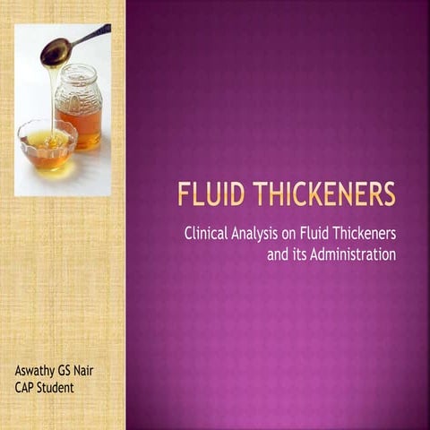 Fluid Thickeners | PPTX
