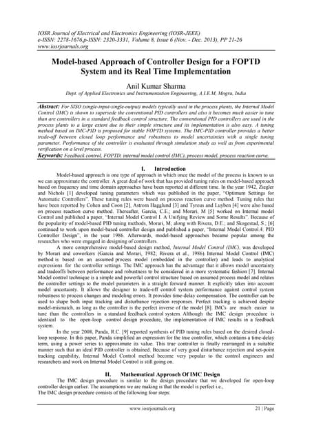 Closed Loop Step Response For Tuning Pid Fractional Order ﬁlter Controllers Pdf