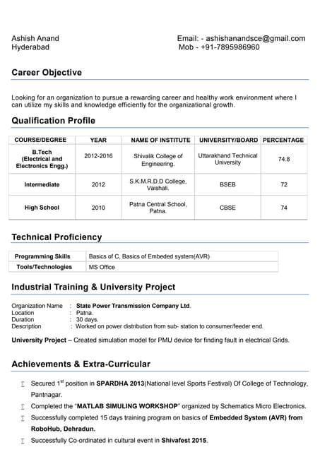 Modified resume | PDF | Computer Software and Applications | Computing