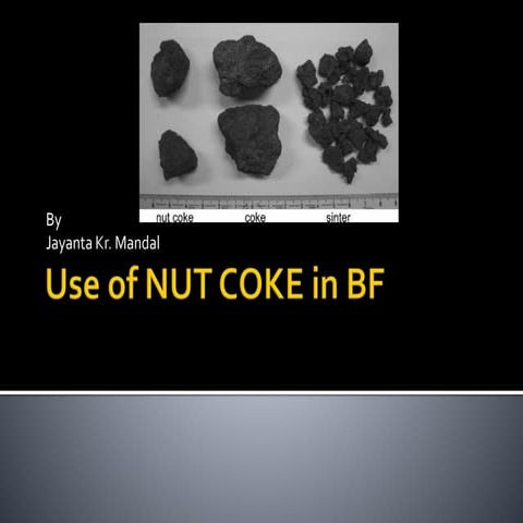 Use of NUT COKE in BF | PPTX