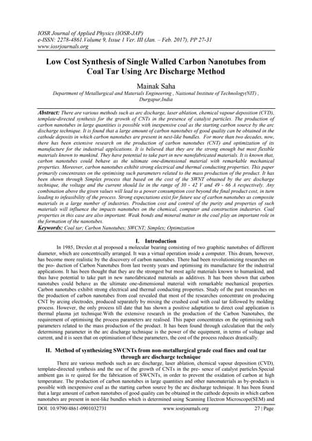 Arc discharge method | PPTX | Chemistry | Science