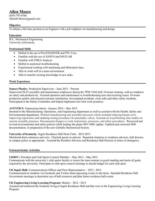 David Hingle's RESUME | PDF