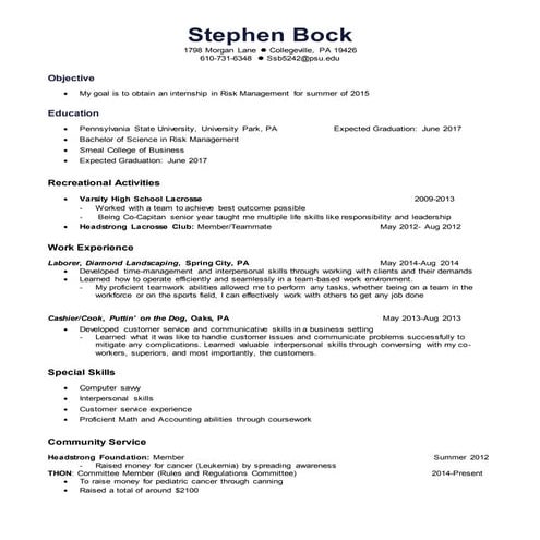 Resume FInal | PDF