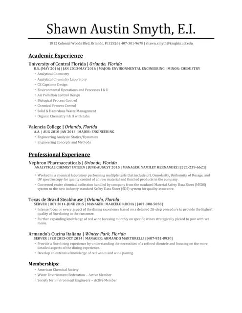Brady_Hochstein_Resume_2016(6) | PDF