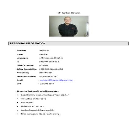 Nathan Cv New Version | PDF
