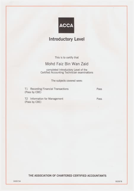 Mohd Faiz Wan Zaid presentations