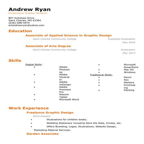 Andrew 2016 Resume | PDF