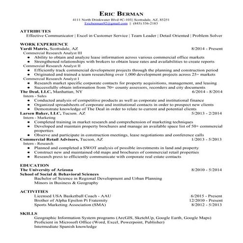 Resume-YARDI-8 | PDF